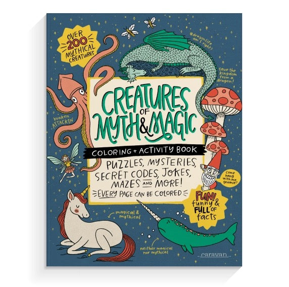 Creatures of Myth & Magic Colouring & Activity Book – Little General Kids
