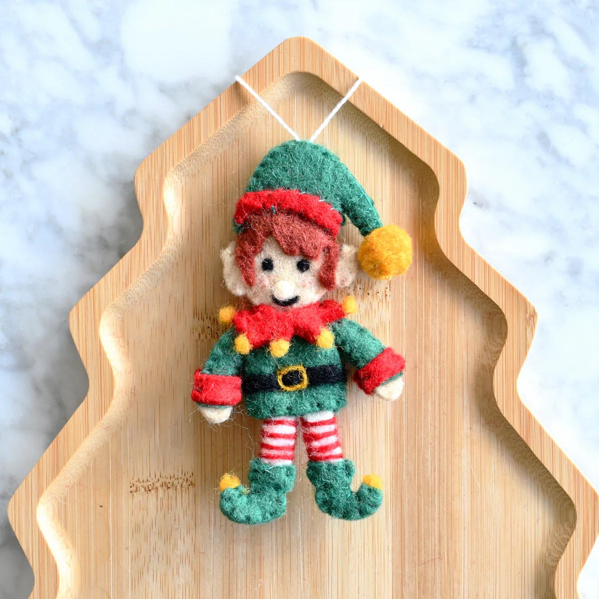 Felt Christmas Elf Ornament – Little General Kids