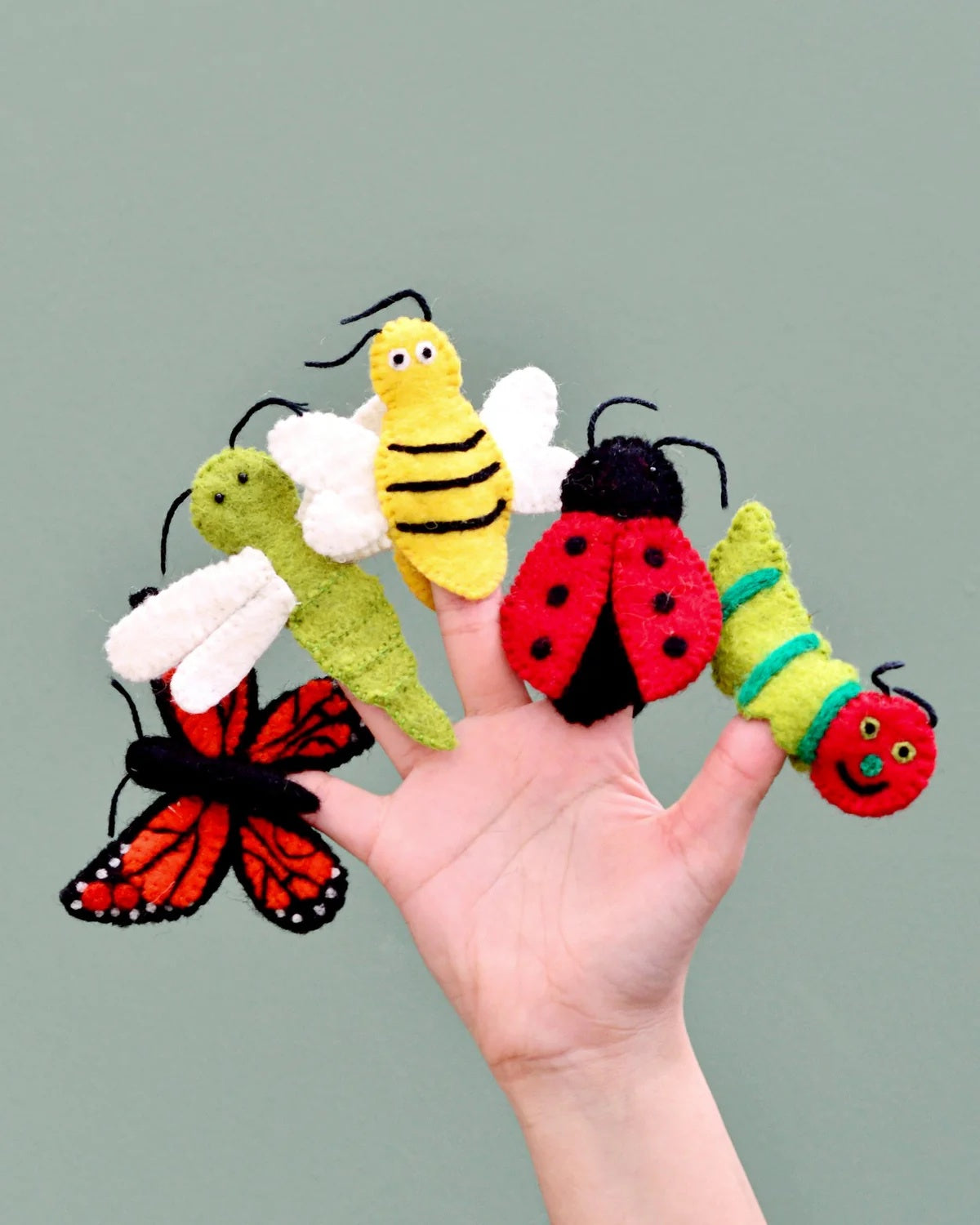 Insects & Bugs Finger Puppet Set – Little General Kids