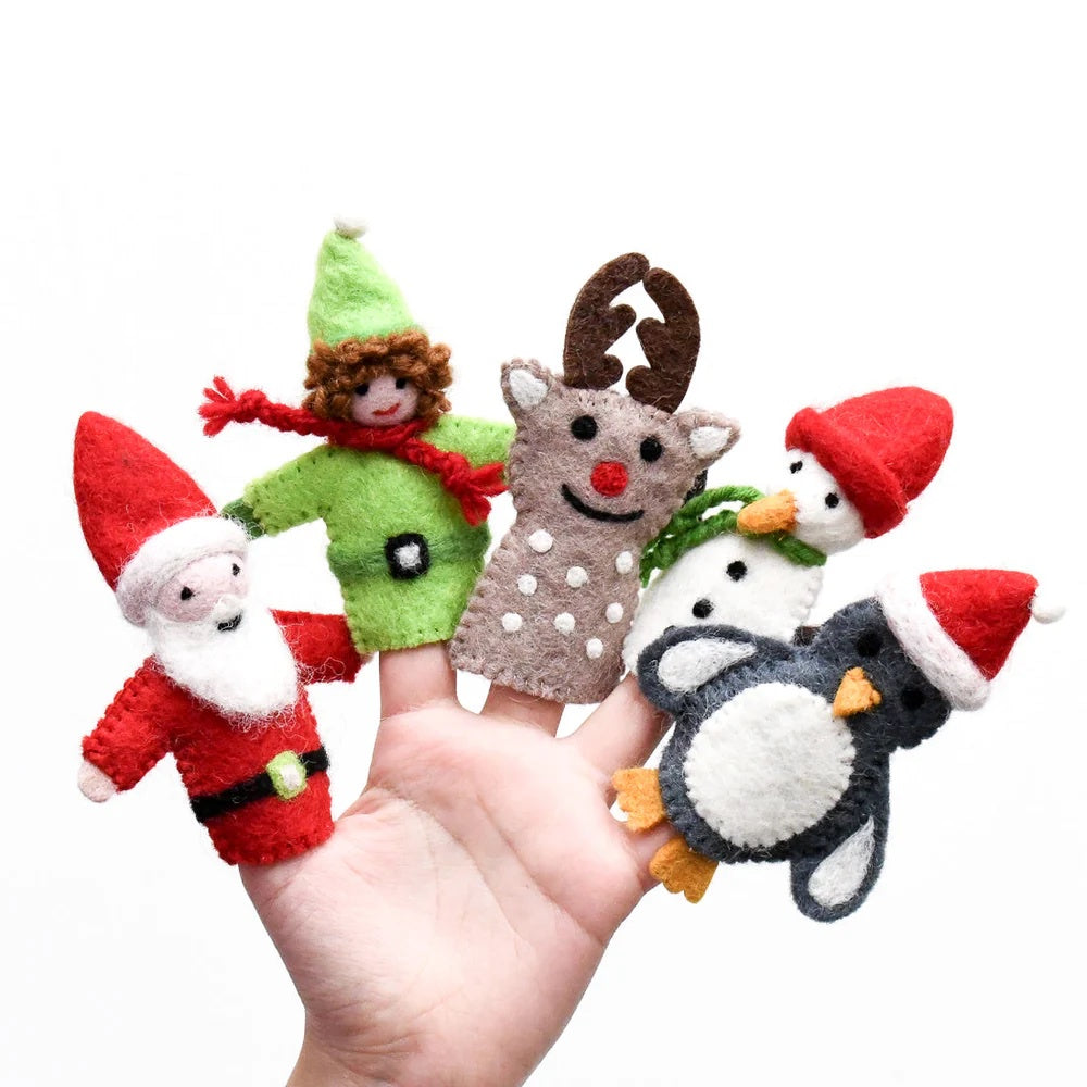 Christmas Santa Finger Puppet Set – Little General Kids