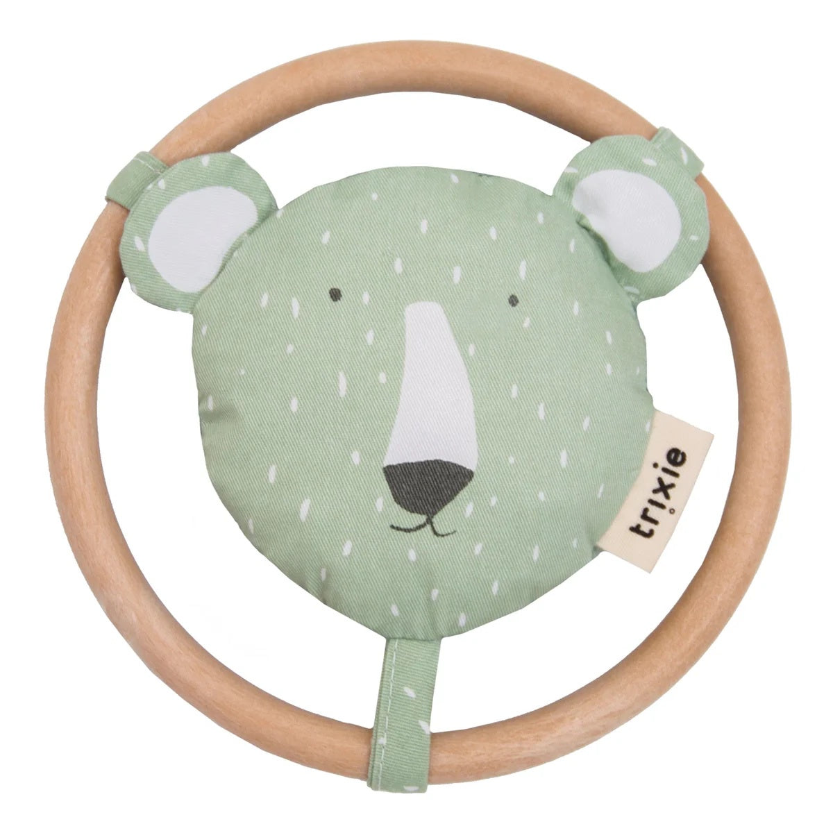Polar Bear Round Rattle – Little General Kids